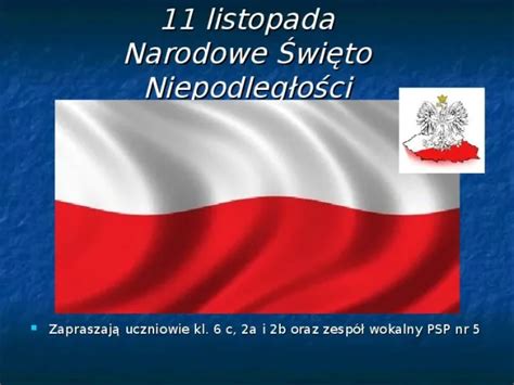Prezentacja narodowe święto niepodległości Świat prezentacji