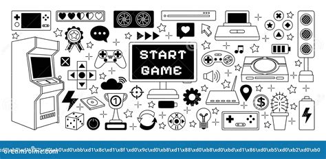 joystick retro seamless pattern gampad game console 8 bit texture