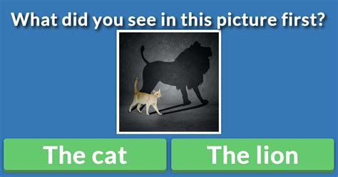 What Did You See First