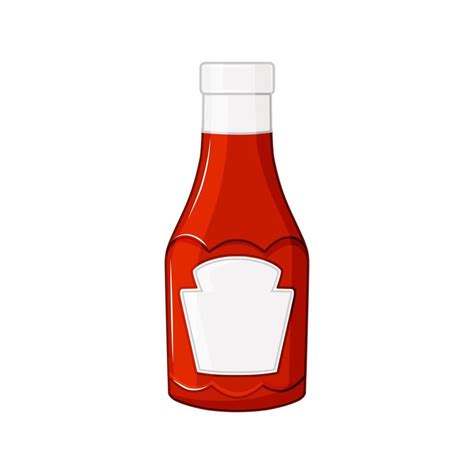 Bottle Of Ketchup On A White Insulated Background Tomato Sauce Mock