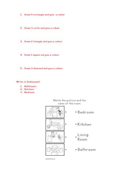 Draw 4 Rectangle And Give A Colour Pdf Art