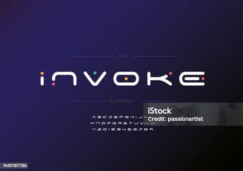 Invoke Alphabet向量圖形及更多打字體圖片 打字體 現代 風格 未來派的 Istock