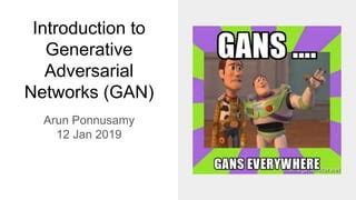 Introduction To Generative Adversarial Networks Gan Ppt