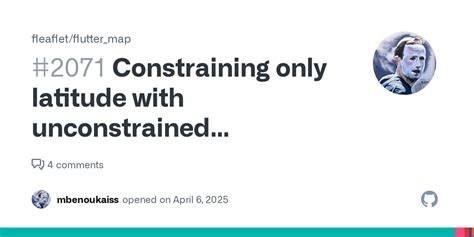Constraining Only Latitude With Unconstrained Horizontal Scroll Issue Fleaflet Flutter