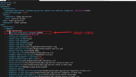 k8s进阶之修改service的nodeport的端口范围 huangsir devops 博客园