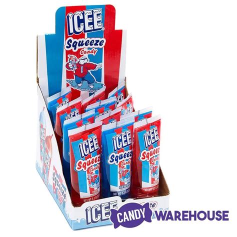 Icee Squeeze Candy Tubes 12 Piece Display Candy Store