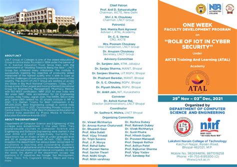 Online Fdp On Role Of Iot In Cyber Security Lnct Group