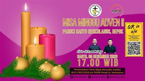 Live Streaming Misa Minggu Adven Ii Youtube