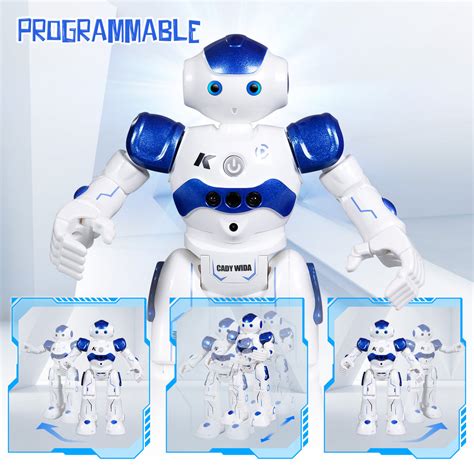 Sgile Rc Robot Toy Programmable Intelligent Blue Sgile