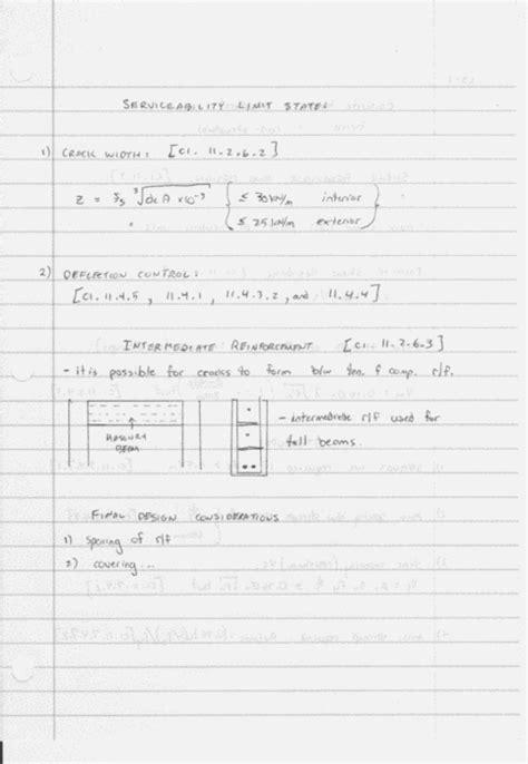 Civeng 4w04 Lecture 4 Lecture 4 Serviceablility Limit Statepdf Oneclass