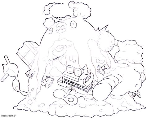 Garbodor Gmax Pokémon De Colorat