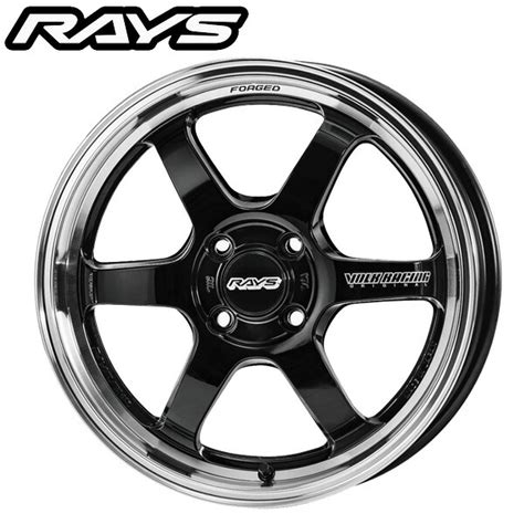 【楽天市場】rays レイズ Volk Racing ボルクレーシング Te37kcr Pm Black Fdmc Rim Kf 15