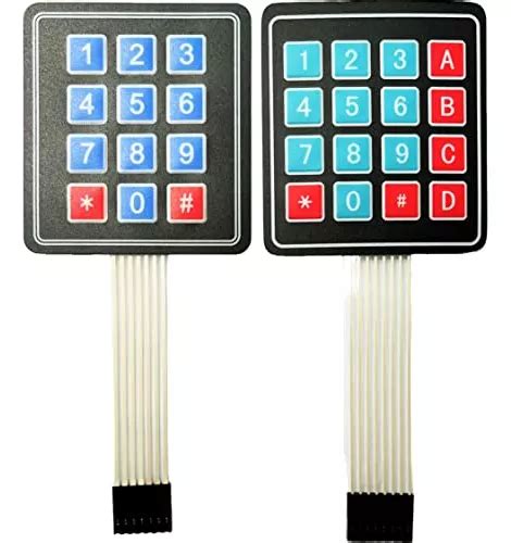 Teclado Matricial De Membrana Diyables 3x4 4x4 Para Arduino Cuotas