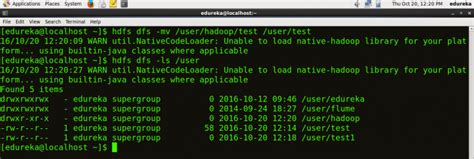 hdfs commands hadoop shell commands to manage hdfs edureka