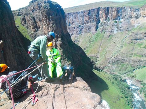Abseil Semonkong Falls Reggies Backpacking Chronicles