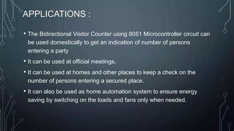 Bi Directional Visitor Counter Pptx