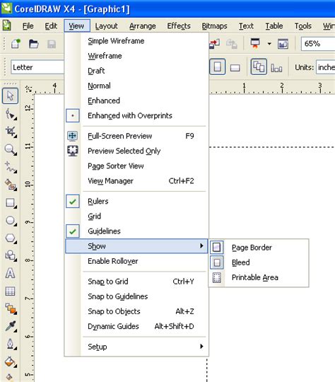 Dotted Line Around Page Edge Coreldraw X4 Coreldraw Graphics Suite