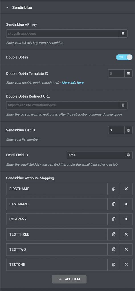 Sendinblue Pro Elementor Form Integration Webtica Plugins