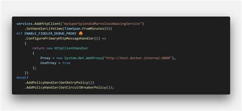 Configure Clientfactory To Use Fiddler In Net Core Microservices