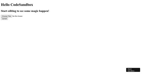 Multiple Images Upload With Preview And Deleting Codesandbox