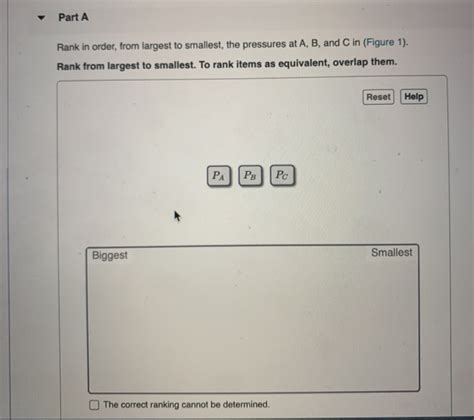 Solved Figure 1 Of 1 E F D A B С Part A Rank In Order