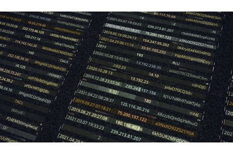 Data With Passwords And Ip Addresses Technology Illustrations ~ Creative Market