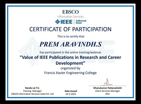 Prem Aravindh On Linkedin Ieeexplore Ebsco Ieeeorg Collegerecruiting