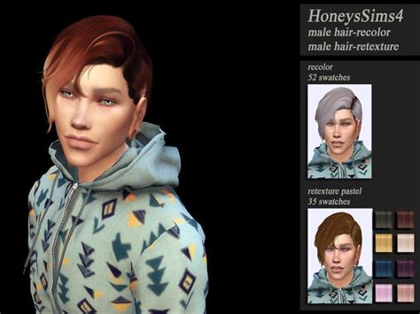 Jenn Honeydew Hums Honeyssims4 Retexture Male Hair Wings Oe1218 Mesh