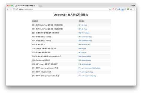 安装测试用例 Openrasp 官方文档 开源自适应安全产品