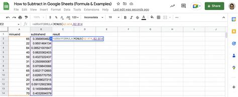 How To Subtract In Google Sheets Formula Examples Layer Blog