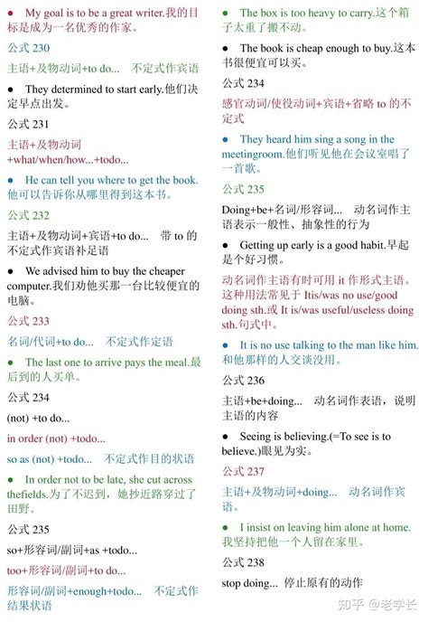 背完这400个英语语法公式，你的英语就开窍了！ 知乎