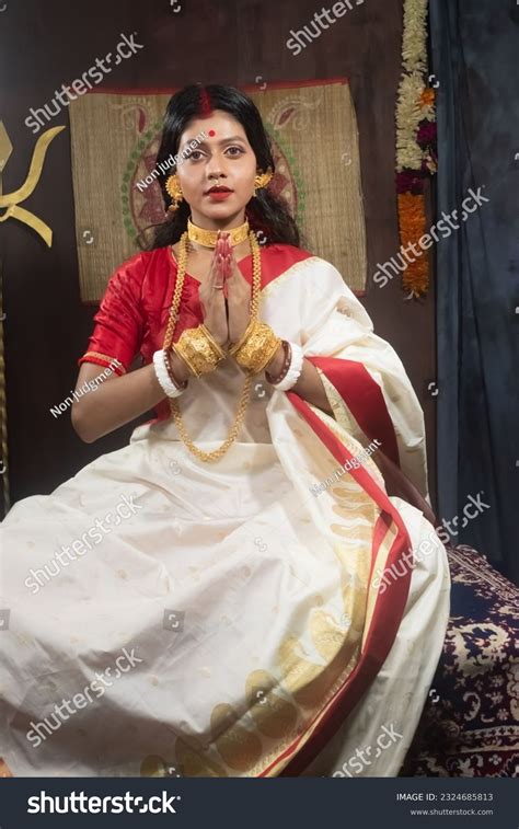 Durga Puja Look Photoshoot Based On Stock Photo 2324685813 Shutterstock