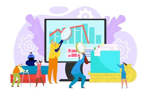 Financial Audit Concept With Auditors People Analyse Graph And Chart Data Financial Report