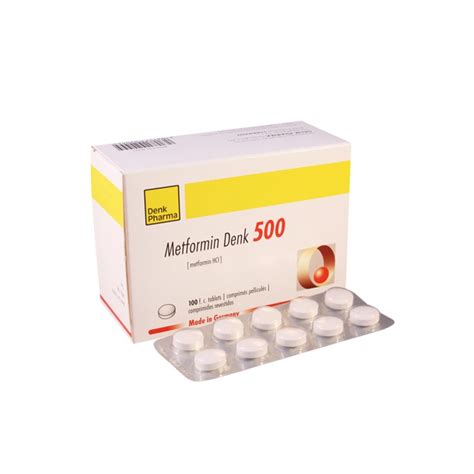 Metformine Denk მეტფორმინი დენკი 500მგ 100 ტაბლეტი