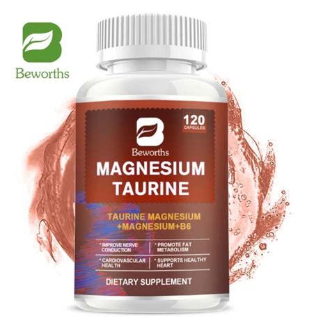 Beworths Magnesium Taurate Capsules 800mg For Healthy Muscle Function