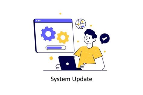 Premium Vector System Update Flat Style Design Vector Illustration Stock Illustration