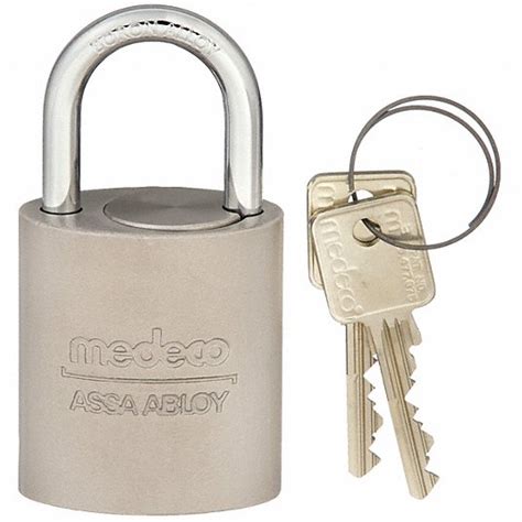 Medeco Stainless Steel Unfinished Padlock 48zm90 5004734 T 26 Dl1