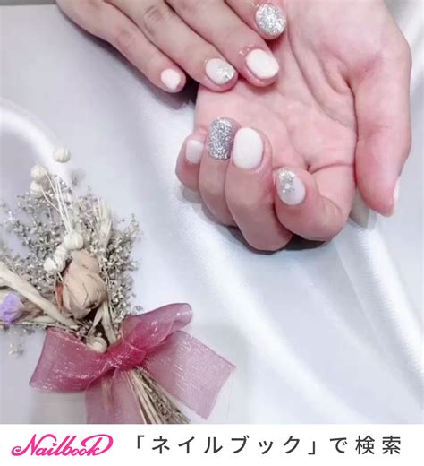 オールシーズンオフィスブライダルハンドラメ ♾nailのネイルデザイン No7511126 ｜ネイルブック