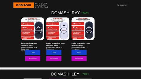 Робот мойщик окон DOMASHI официальный сайт