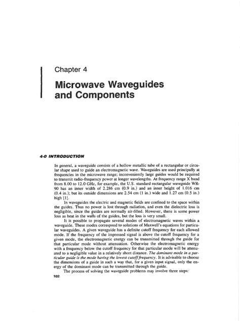 Mircrowave Waveguides Pdf