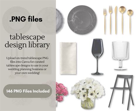Tablescape Design Library Canva Digital Mockup Event Mockup Png Files