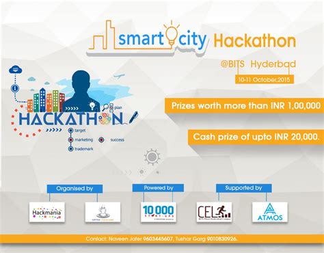 Come Build Your Dreams At Smart Cities Hackathon Start Up Hyderabad