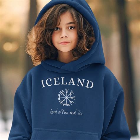 Youth Sizes Hooded Sweatshirt Iceland Sweatshirt For 12 14 Year Olds
