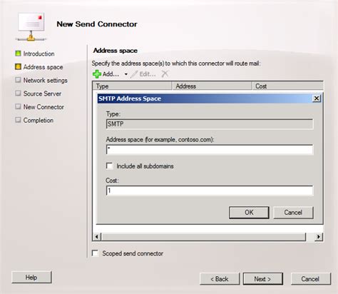 Creating Send Connector In Exchange 2010 Azure365Pro Com