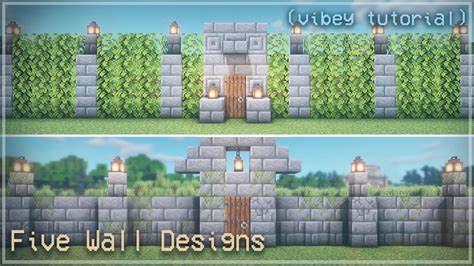 Kelpies Minecraft Ideas Fences And Walls Relaxing Tutorial Simple