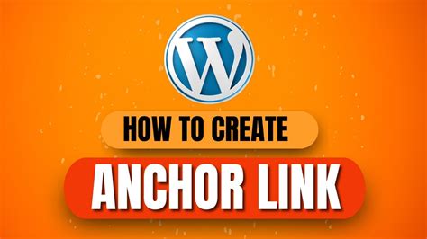 How To Create Elementor Anchor Links Wp Anchor Link Youtube