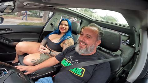 Cheeky Bunny With Giant Breasts And Ass Messing Around On The Streets