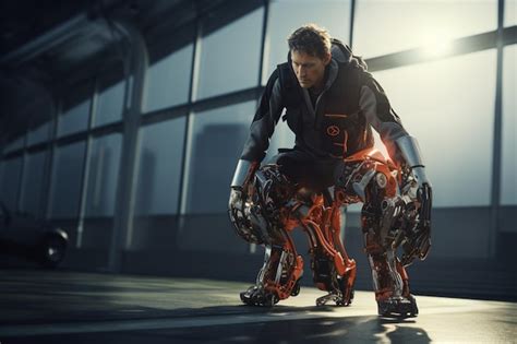 Premium Ai Image Robotic Exoskeleton Assisting A Person With Mobili 00537 03