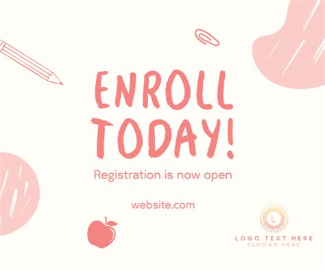 Enrollment Ongoing Facebook Post Brandcrowd Facebook Post Maker