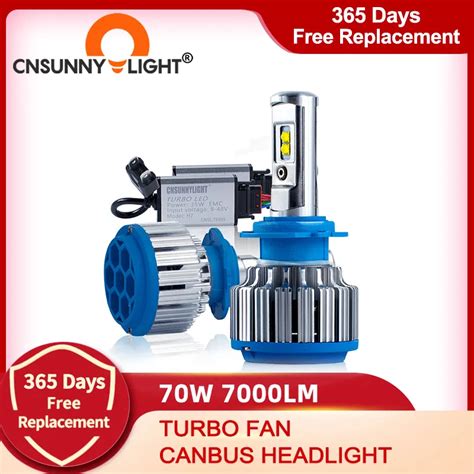 Cnsunnylight Car Headlight H7 H4 Led H8/h11 Hb3/9005 Hb4/9006 H1 H3 ...